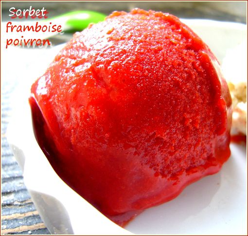 Sorbet framboise poivron - haustiersos