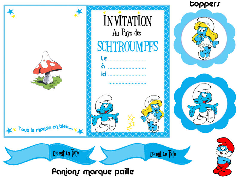Un anniversaire sur le thème des Schtroumpfs?